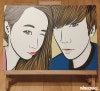 밍이몰 커플 팝아트 일러스트 초상화 기념일선물 연인and커플선물 깜짝이벤트로 딱 일러스트 팝아트 캔버스 초상화